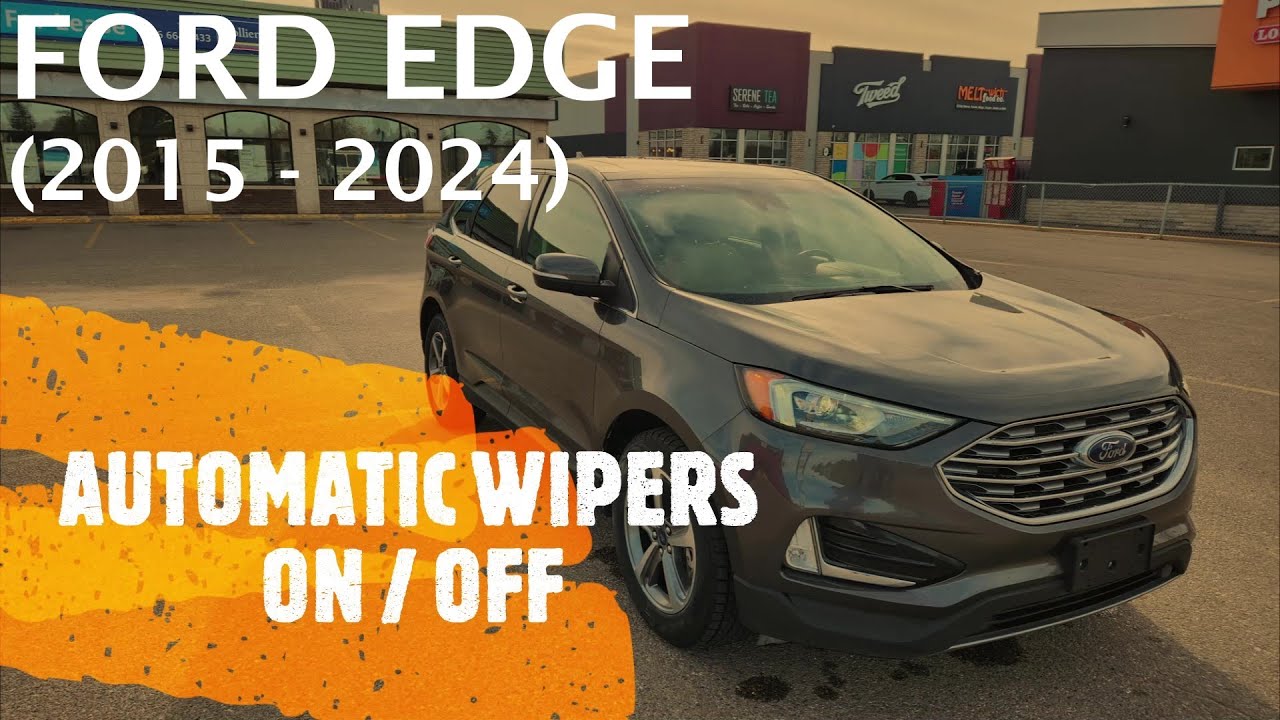 Ford Edge - HOW TO TURN ON / OFF RAIN SENSING WIPERS (2015 - 2024 ...