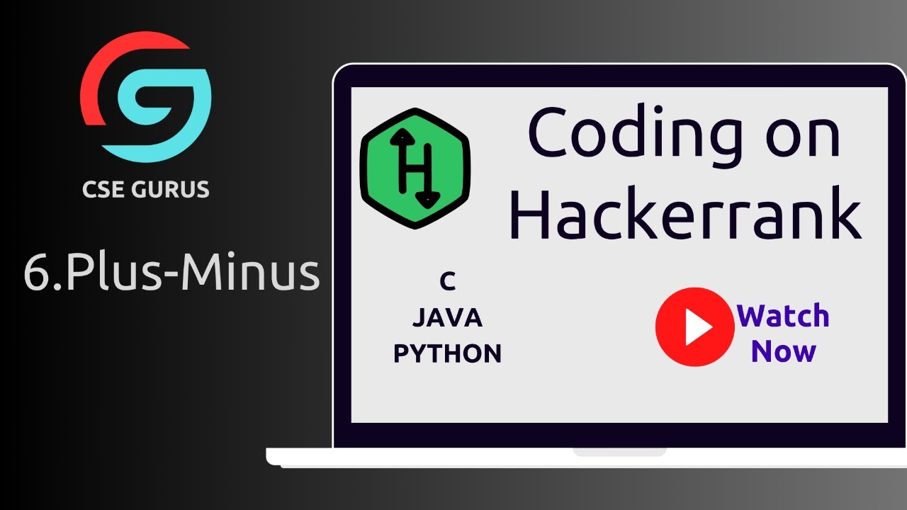 6plus Minus Hackerrank Youtube
