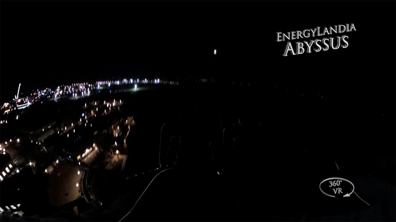 EnergyLandia Abyssus Night Ride 360° VR POV Onride - YouTube