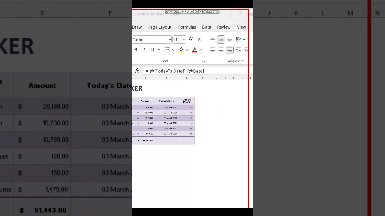 Excel Tutorial How To Calculate Invoice Due Date And Days In Excel Excel Tutorial How To Calculate Invoice Due Date And Days In Excel