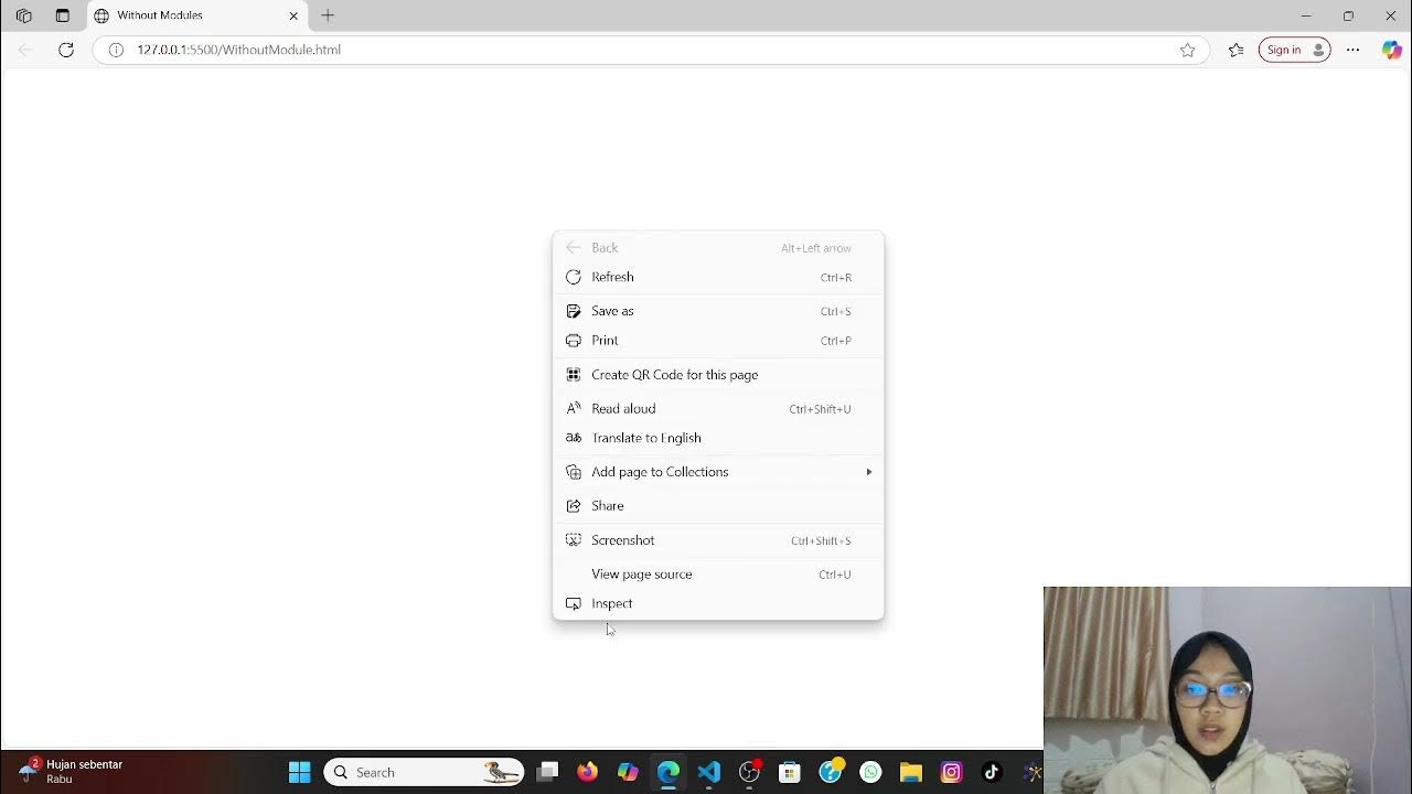 TUGAS VIDEO LIVE CODING JAVASCRIPT MODULES - YouTube