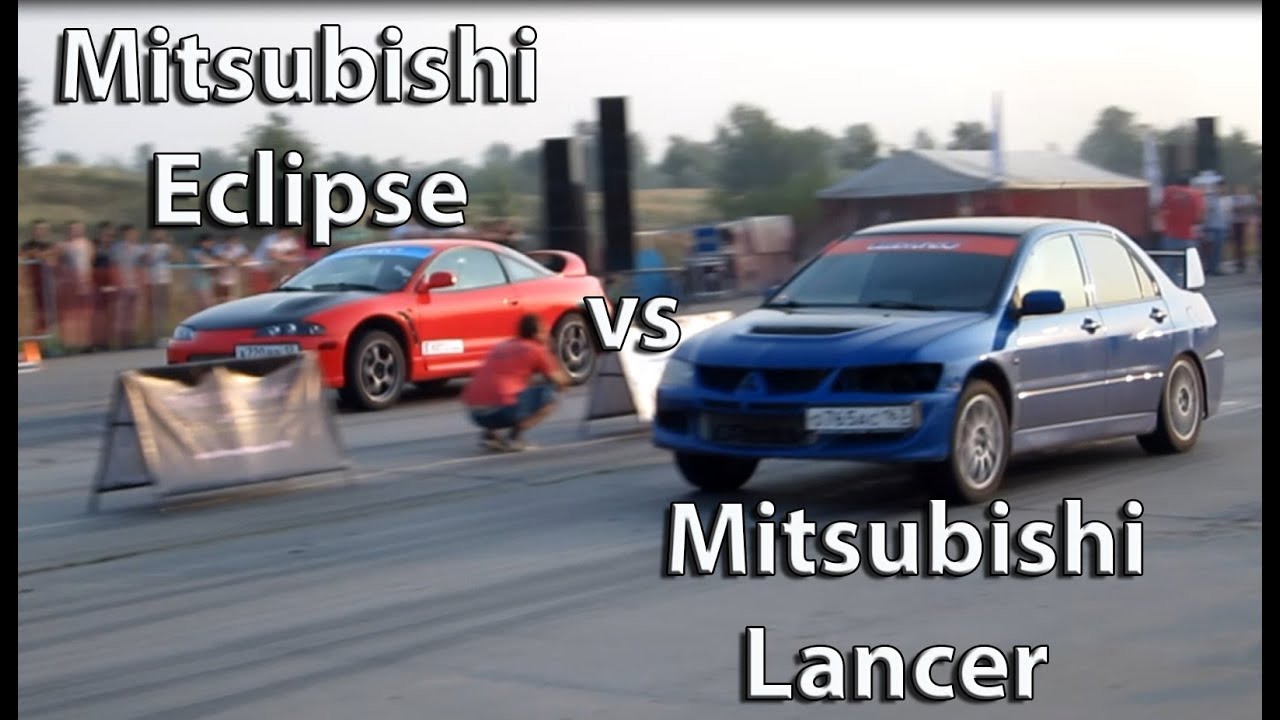 TIME OF DRAG 2013 (второй этап) Mitsubishi Lancer vs Mitsubishi Eclipse ...