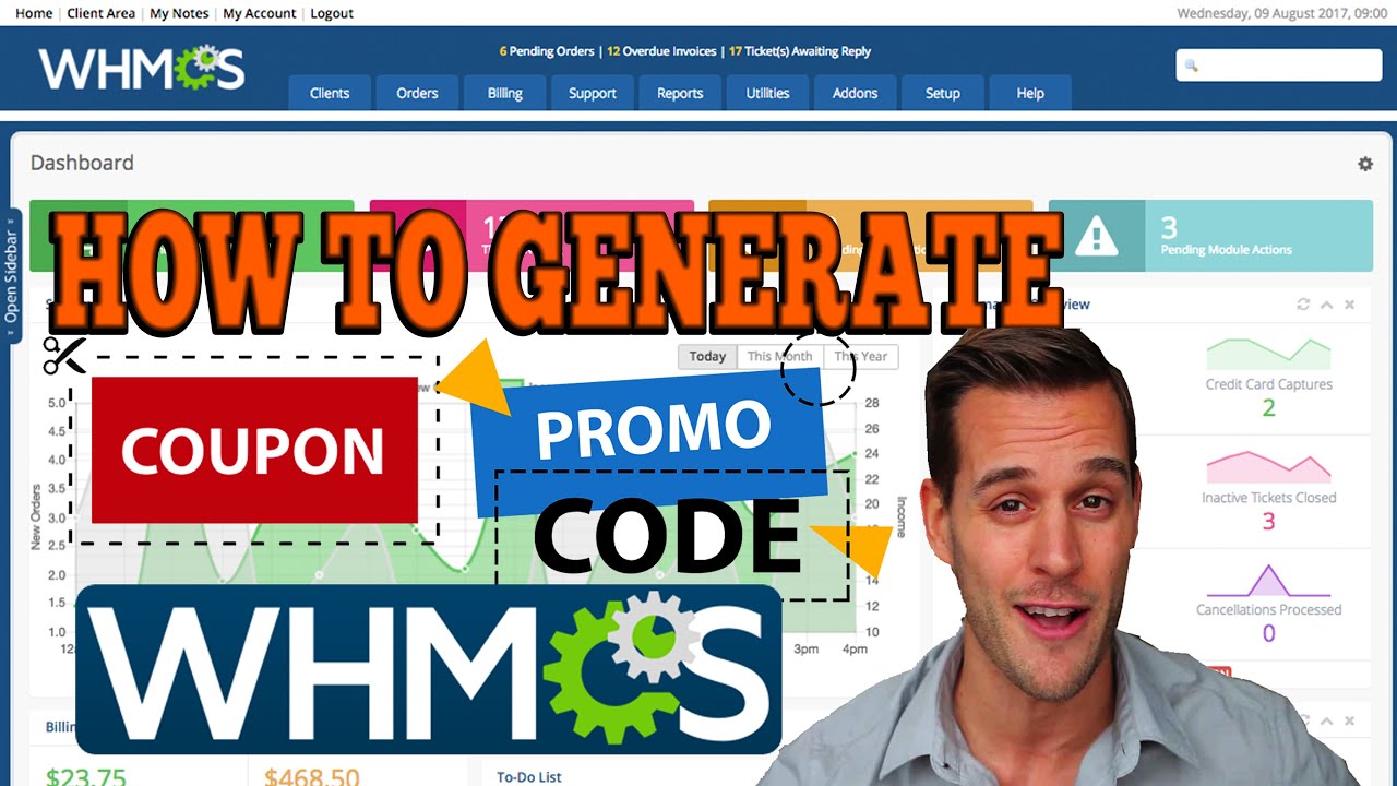 How to generate Promotions or Coupons Codes in WHMCS?[STEP BY STEP]☑️ - YouTube
