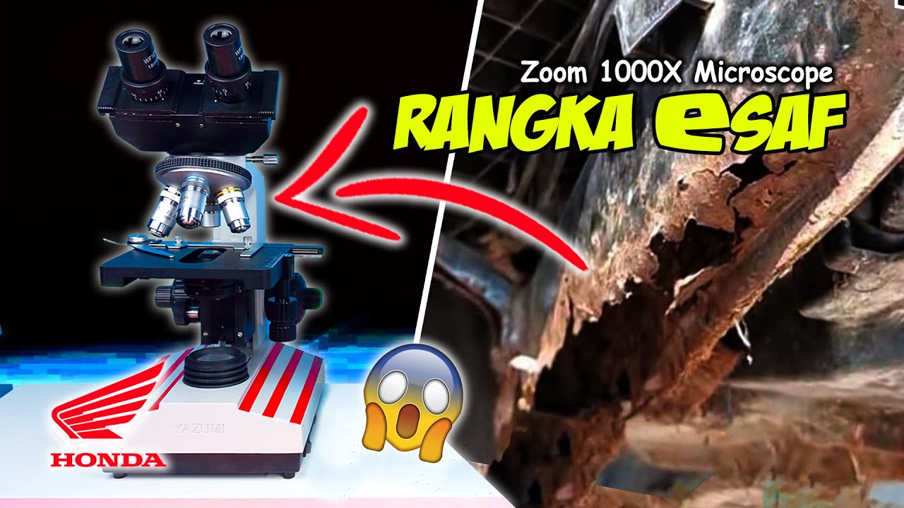 MIKROSKOP RANGKA eSAF HONDA Banyak Karat & Silikat | Zoom 1000X - YouTube