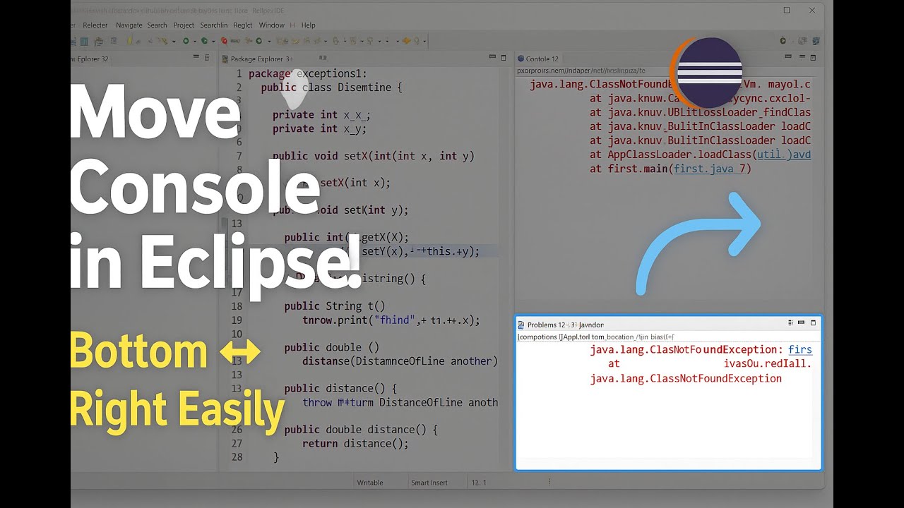 How to Move the Console from top to bottom and bottom to top in Eclipse ...