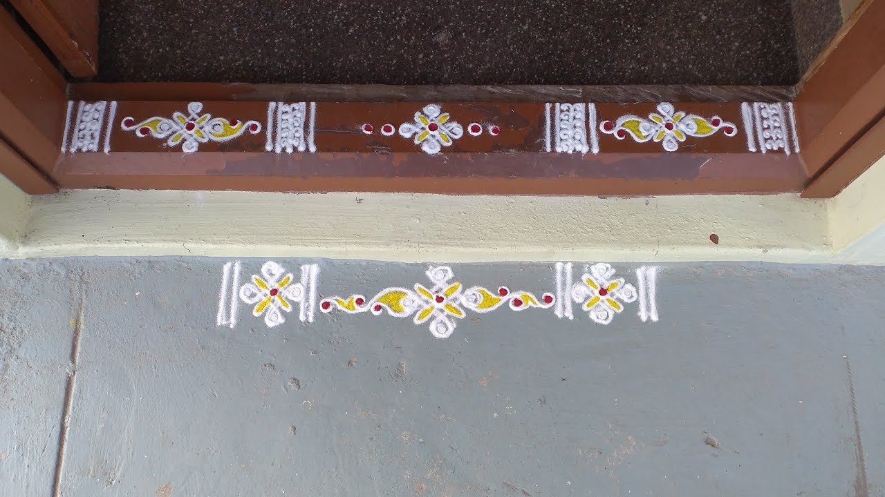 Easy doorstep rangoli for friday using empty fevicol bottle 💗💗 ...