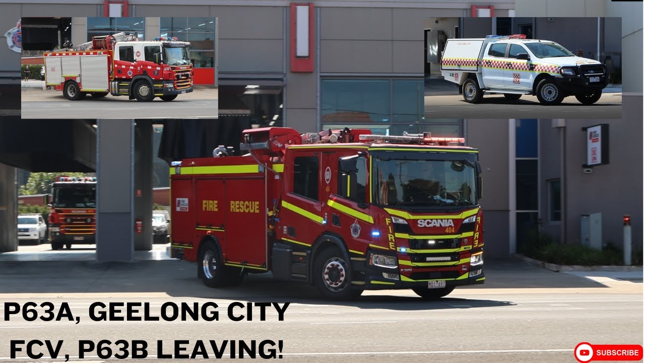 FRV // Pumper 63A - Code 1 Turnout to EMR Event + P63B, Geelong City ...