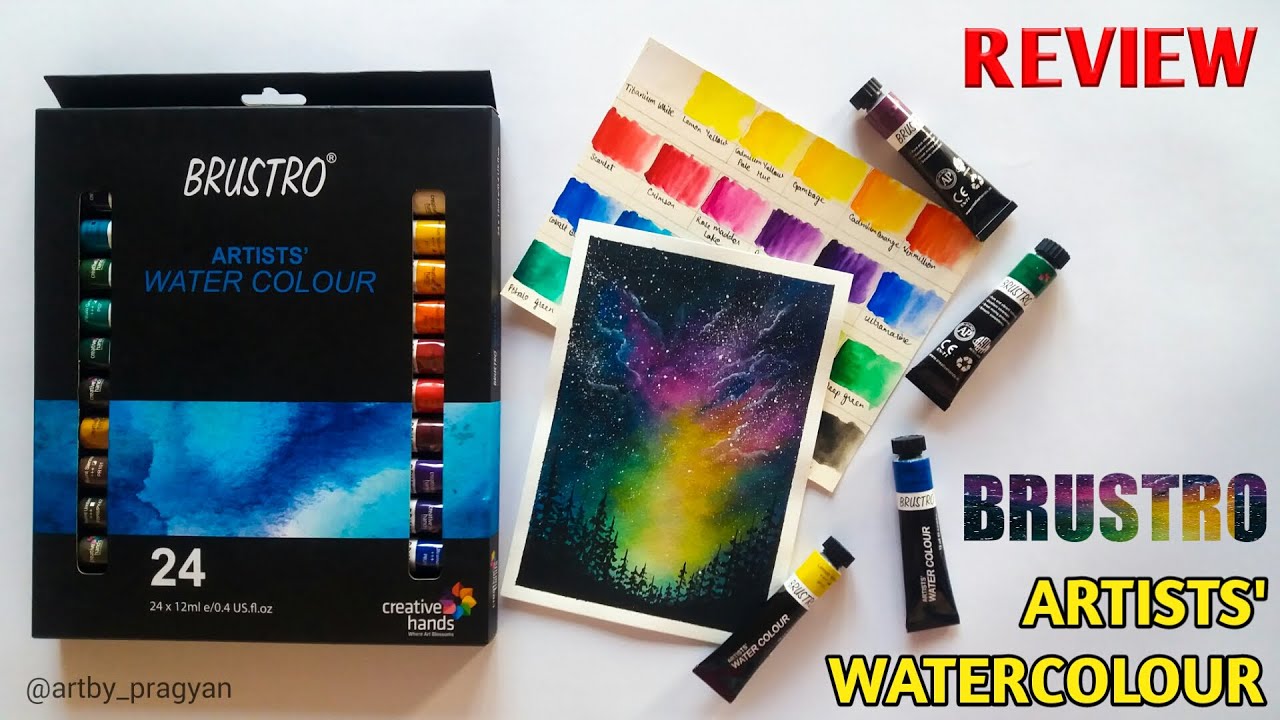 Brustro Artists Watercolour Review | Brustro Art Supplies | Brustro ...