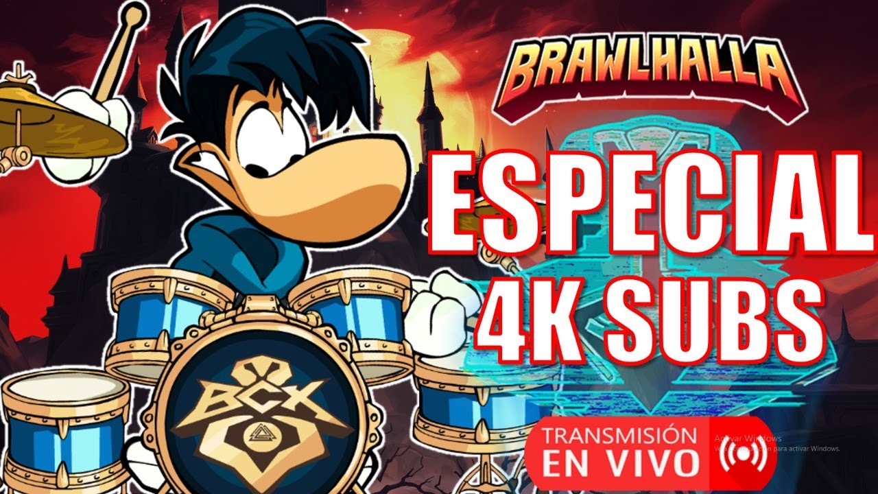 🔴Celebrando los 4k jugando con subs - Directo de Brawlhalla (Español ...