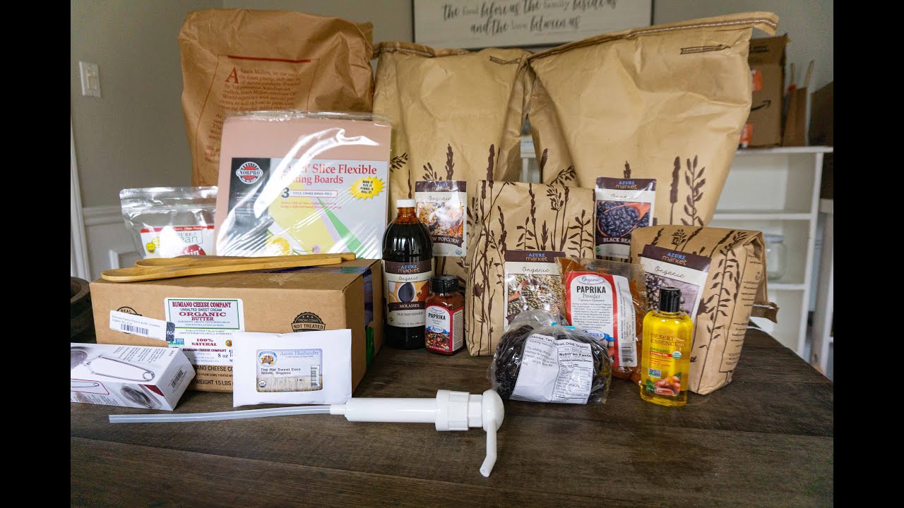 Azure Standard Bulk Food Haul - December 2021 - YouTube