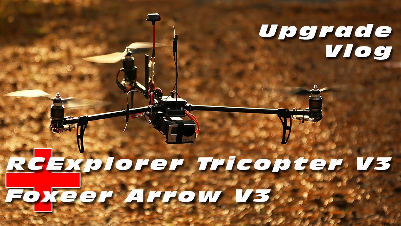 RCExplorer v3 Tricopter + Foxeer Arrow V3 CCD FPV cam with OSD :D ...