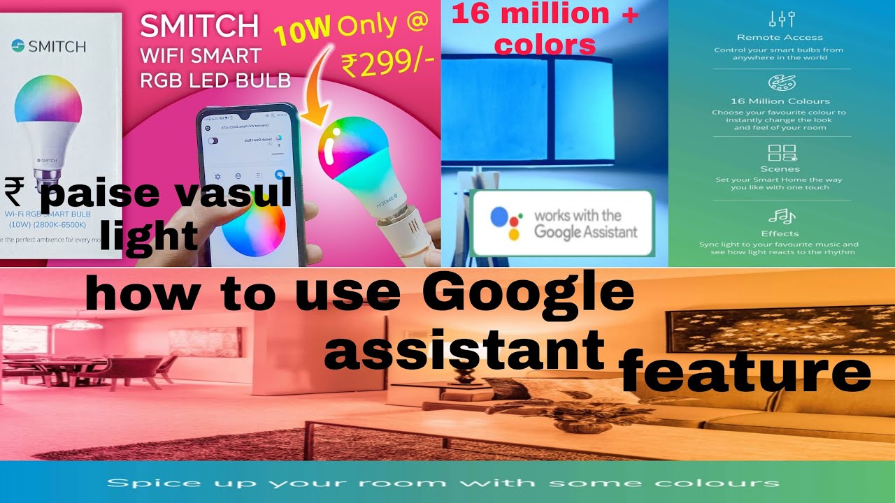 How To Use Google Assistant In Smitch 10w B22 Smart Bulb YouTube How To Use Google Assistant In Smitch 10w B22 Smart Bulb YouTube
