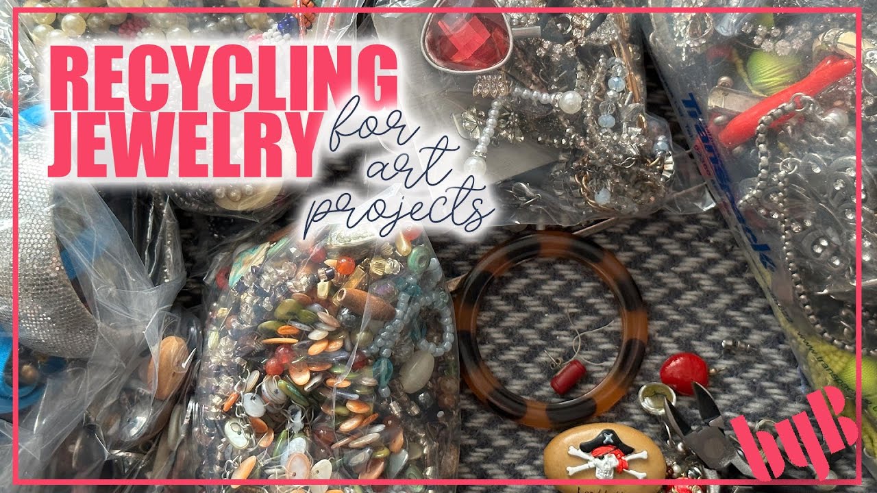 Recycling Jewelry From a Broken Jewelry Lot - Beads, Buttons and some ...