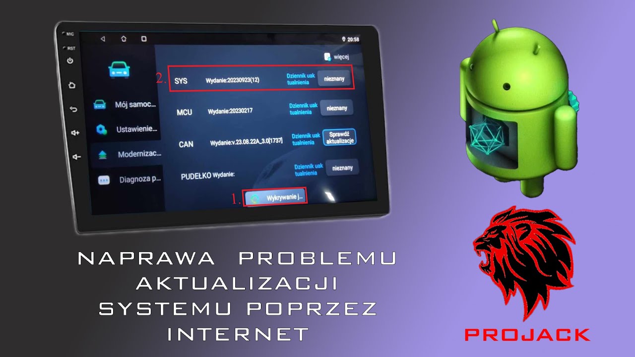 NAPRAWA PROBLEMU AKTUALIZACJI SYSTEMU ANDROID POPRZEZ INTERNET W RADIU ...