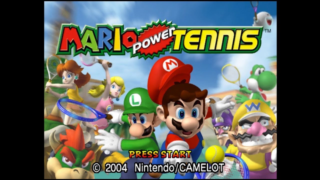 Mario Power Tennis — [ Gamecube ] — Intro & Gameplay - YouTube