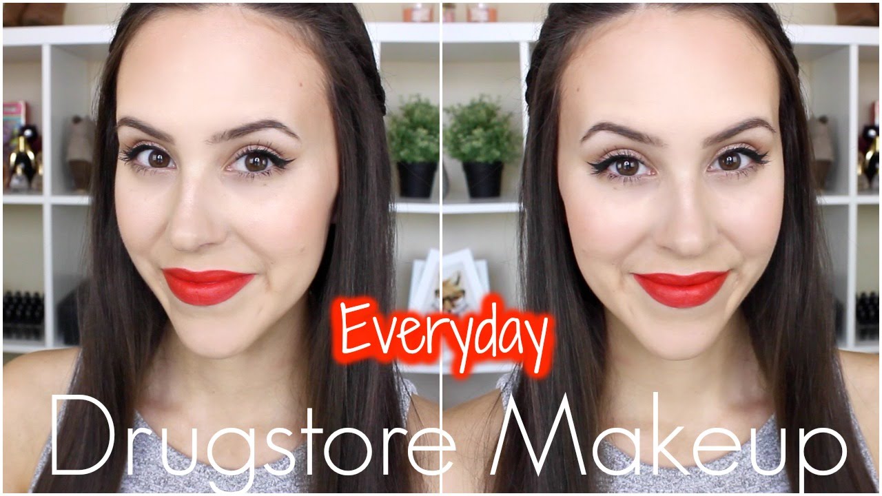 Everyday Drugstore Makeup Tutorial Spring/Summer 2015 - YouTube
