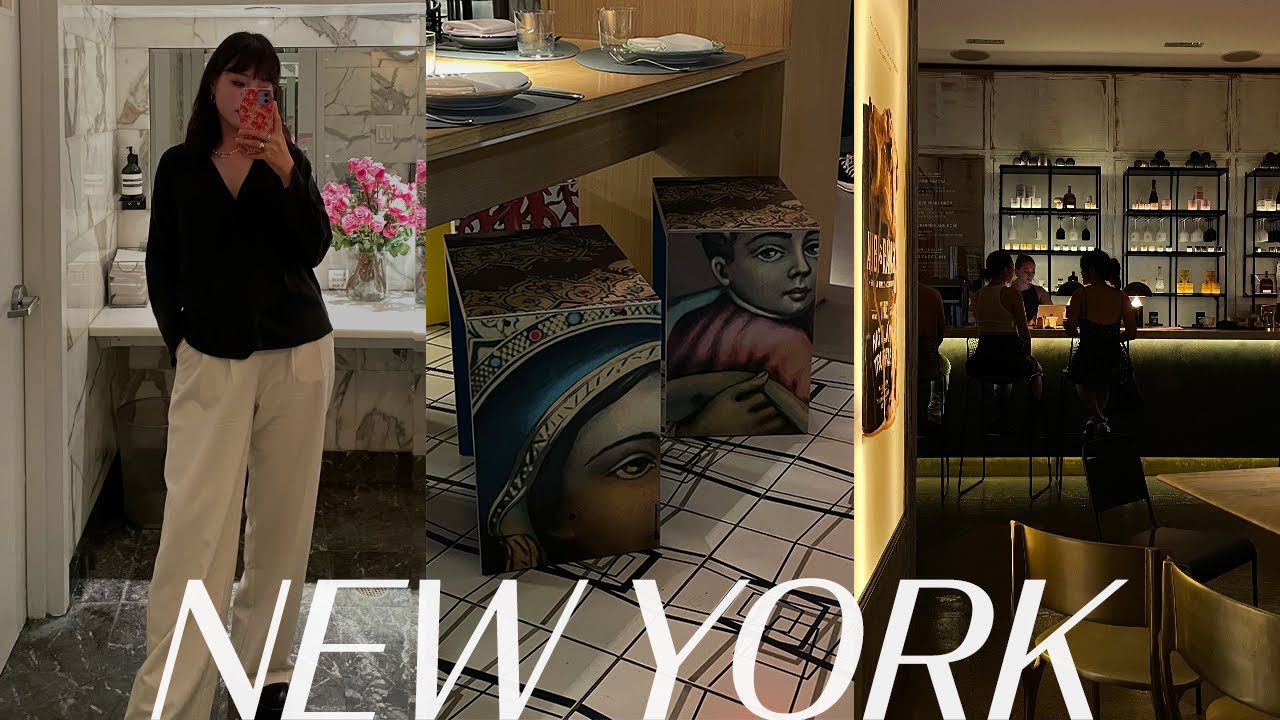 뉴욕 브이로그🍓뉴욕 직장인 일상 소호에서 쇼핑하고 감성 서점 가고 패션 브랜드 파티 In 타임스퀘어 첼시 맛집 추천 버그도프 굿맨 쇼핑 브라이언트파크 여유