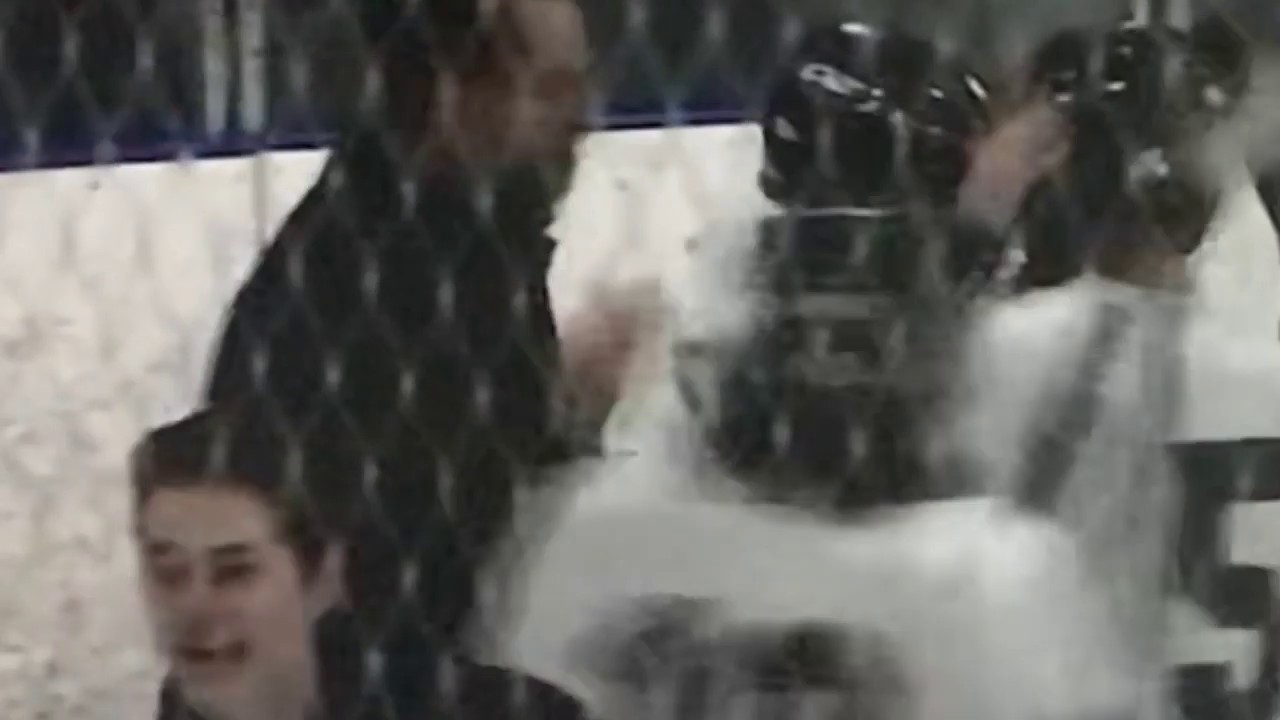 Kyle Charbonneau wins game for grandfather in OT!! - YouTube