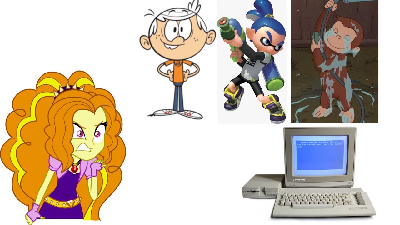 Adagio Dazzle gets a Lincoln Loud, Curious George, and Inkling Boy ...