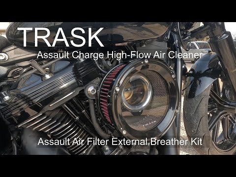 Harley 2022 Breakout Trask Air Cleaner & External Breather Kit - YouTube