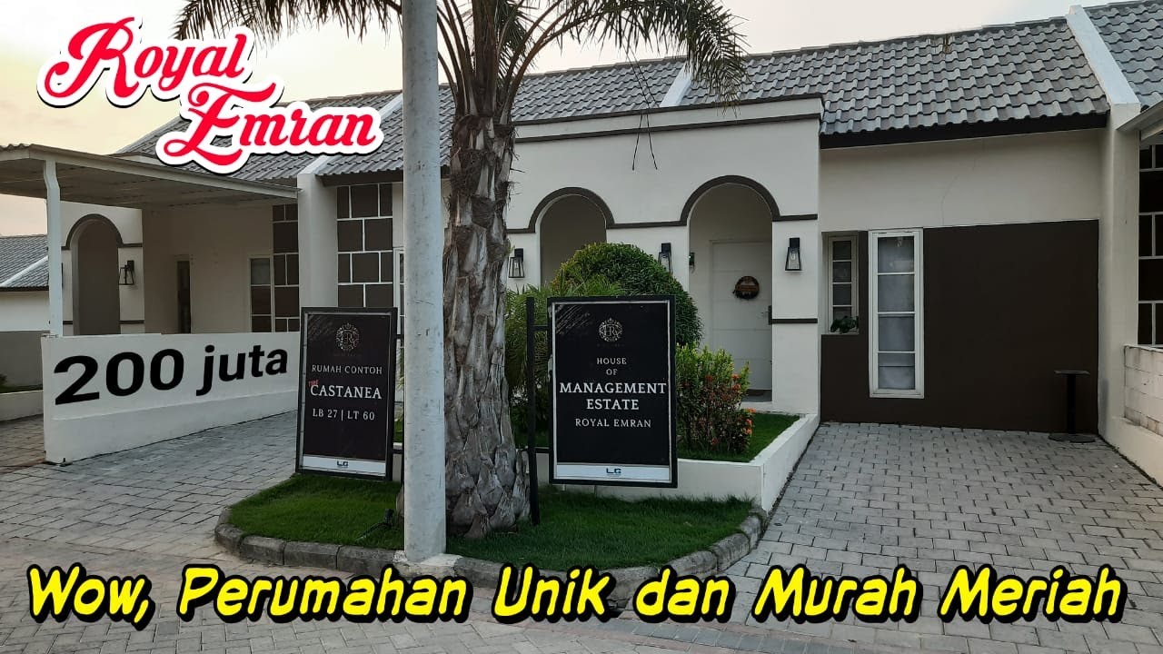 Perumahan Murah Royal Emran, cuma 200 juta !! - YouTube