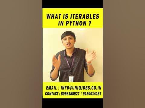 iterators என்றால் என்ன? | iterators in Python? | தமிழில் | in Tamil | #shorts - YouTube