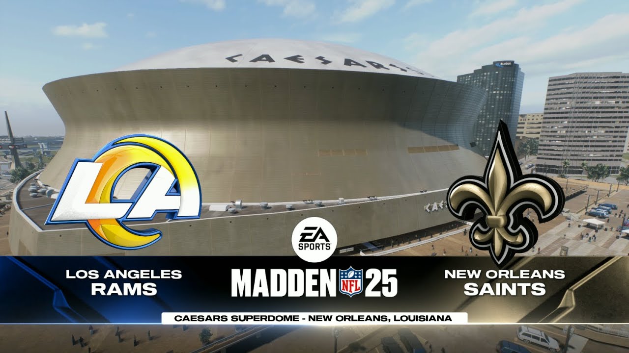 Madden 25 - Los Angeles Rams @ New Orleans Saints - Week 13 - YouTube