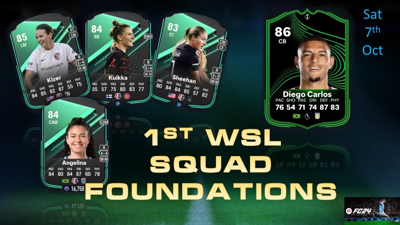 FC24 | 1st WSL Squad Foundations Objectives! and New Diego Carlos RTTK ...