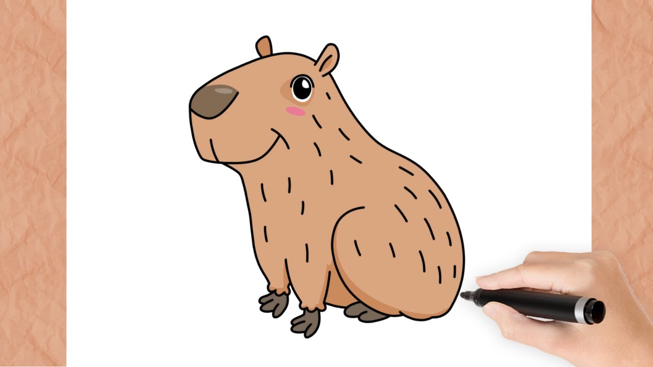 Como Desenhar Uma CAPIVARA KAWAII I Passo a Passo I Fácil - YouTube