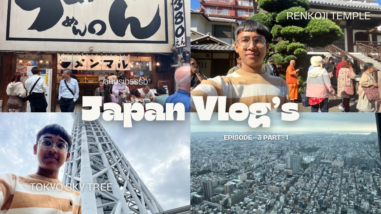 Tokyo Skytree, Renkoji Temple, Ramen Spot, Akihabara & Ginza! 🇯🇵 ...