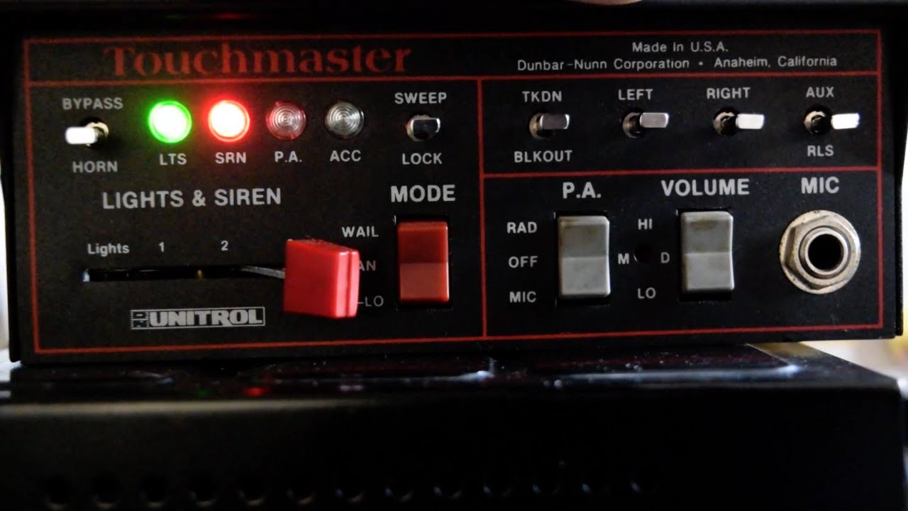 Dunbar-Nunn Touchmaster TM4 Siren Demo - YouTube