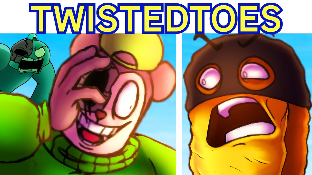 FNF TWISTEDTOES Official (Angus Vs Carl Nugget) + Lyric Cutscene // THE ...