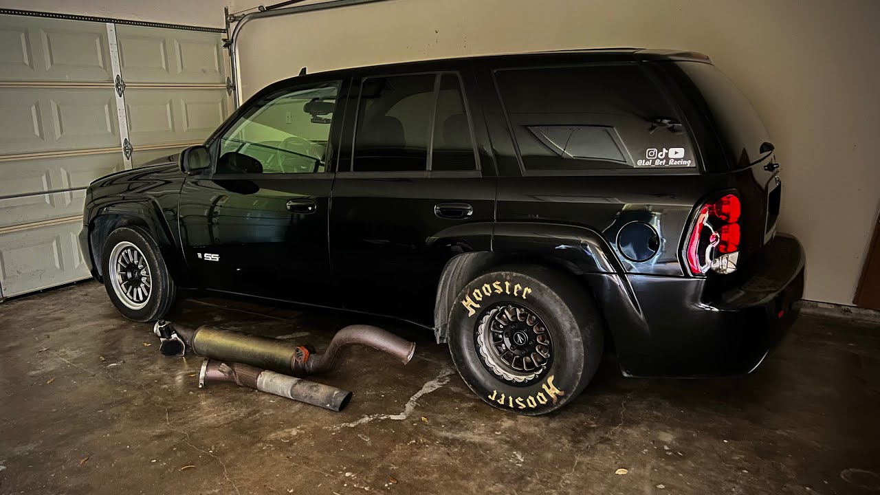 Upgrading the custom 4” exhaust on my Trailblazer SS! - YouTube