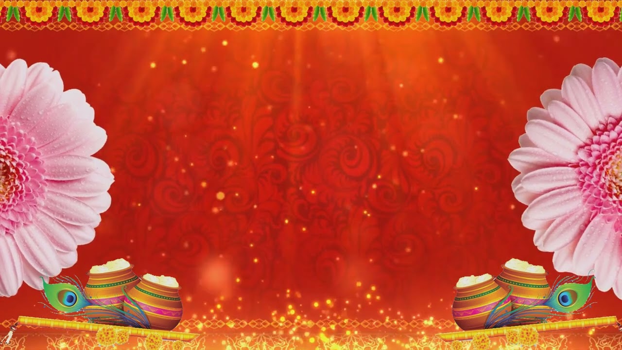 janmashtami background || lord krishna green screen || animated lord ...