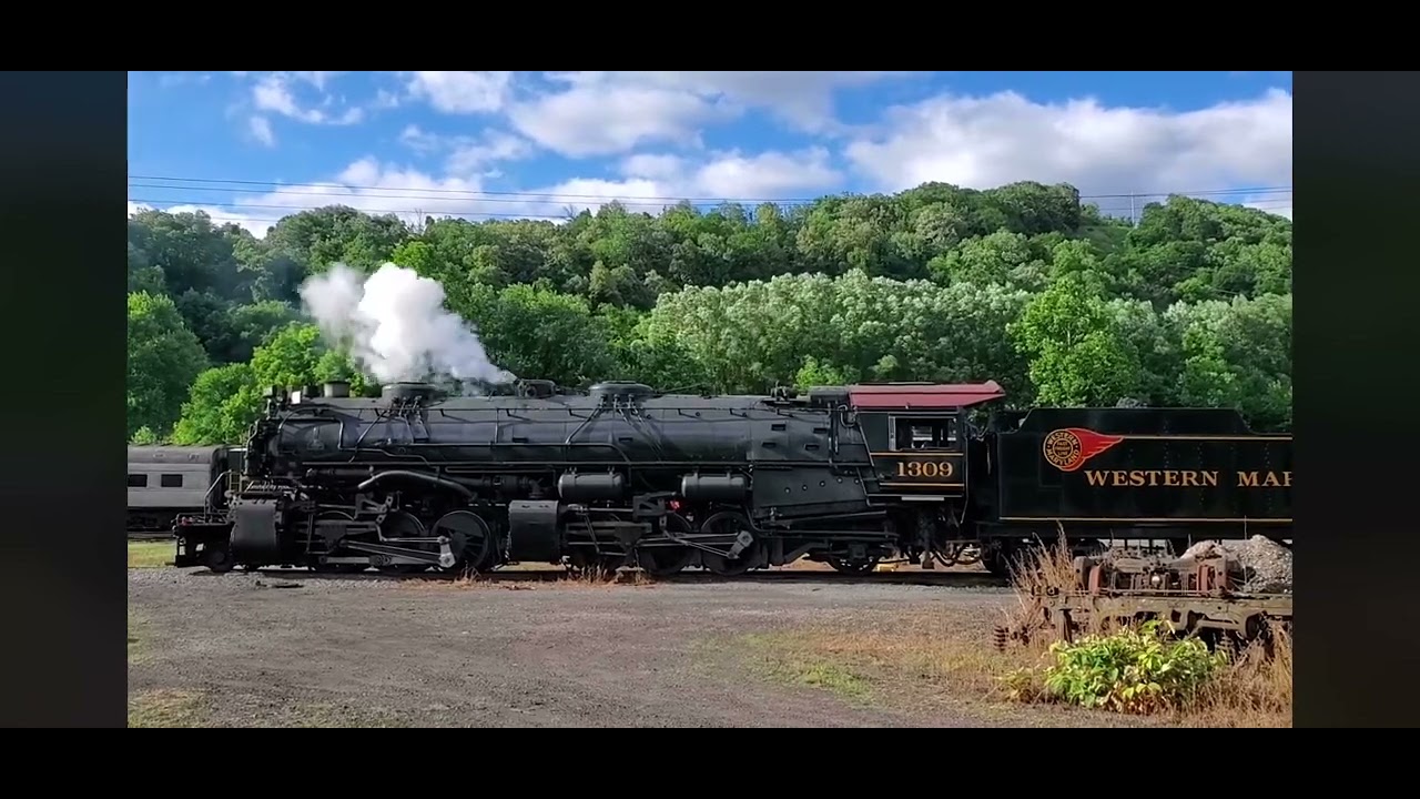 WMSR 1309 has the T1 Trust locomotive whistle - YouTube