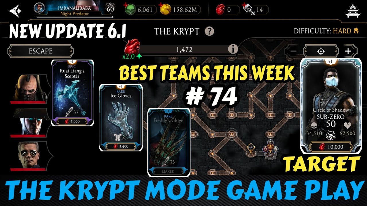 Mk Mobile | Krypt Mode Game Play | Level Hard Bosses | Ep 74 - YouTube