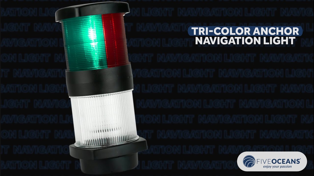 Tri Color Anchor Navigation Light BY: FIVEOCEANS FO2071 - YouTube
