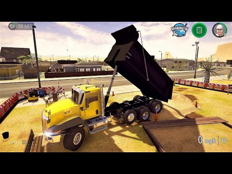 Kamyon ile Oyun Parkına Kum Taşıyoruz - Construction Simulator 2 -Gameplay