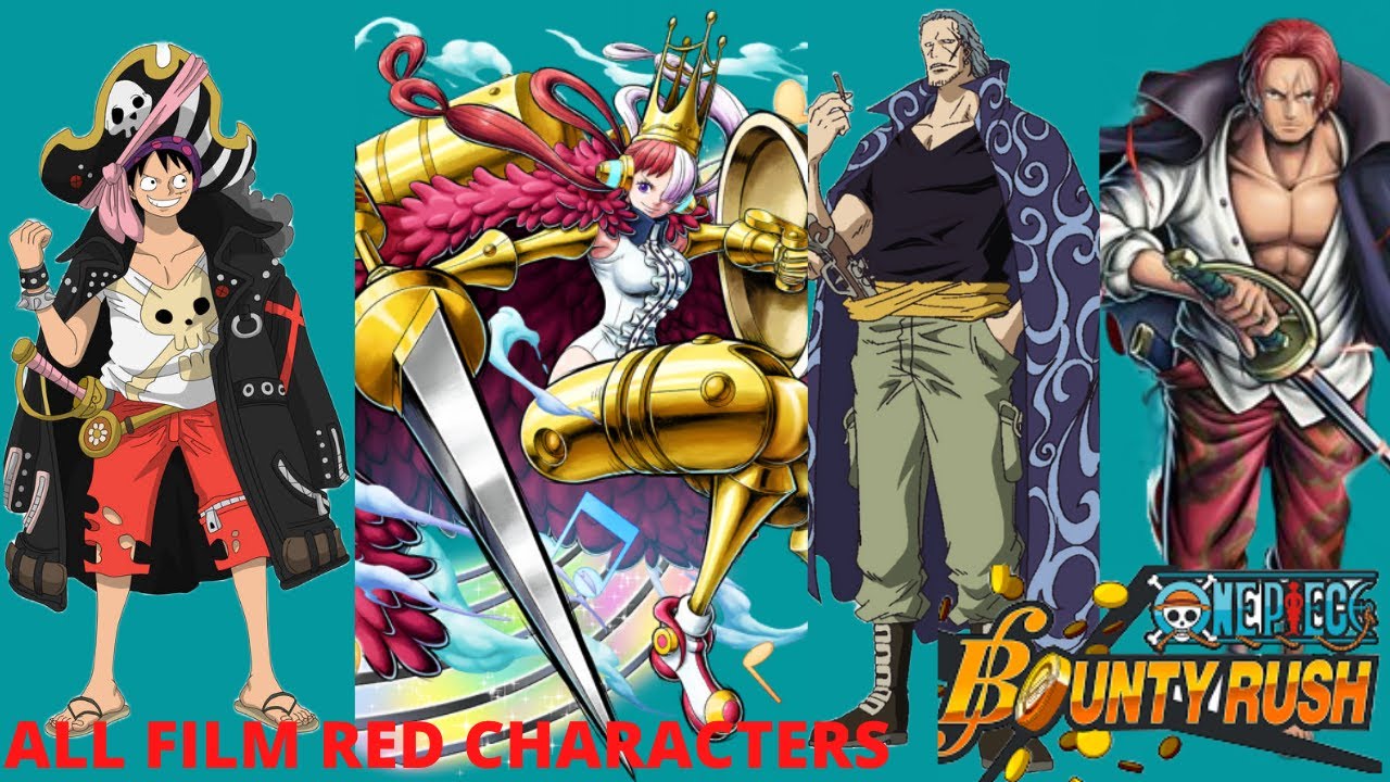 ALL FILM RED CHARACTERS ONE PIECE BOUNTY RUSH OPBR LEAGUE BATTLE ...