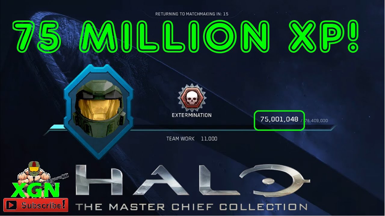 Halo MCC 75 Million XP mark achieved! Tour 7 / Diamond Tier - YouTube