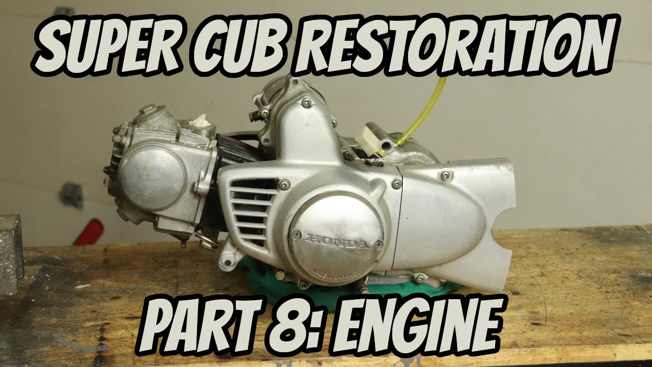 1981 Honda C70 Super Cub Restoration - Part 8 - Engine & Starter - YouTube