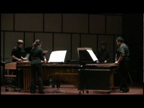 Marimba Quartet by Daniel Levitan mvt. 1 - YouTube