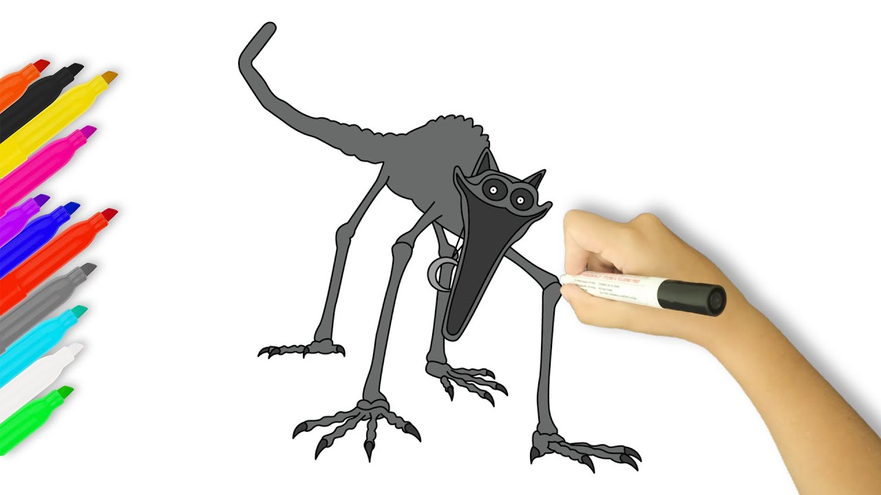 How to Draw Nightmare Catnap | Smiling Critters | Poppy Playtime - YouTube