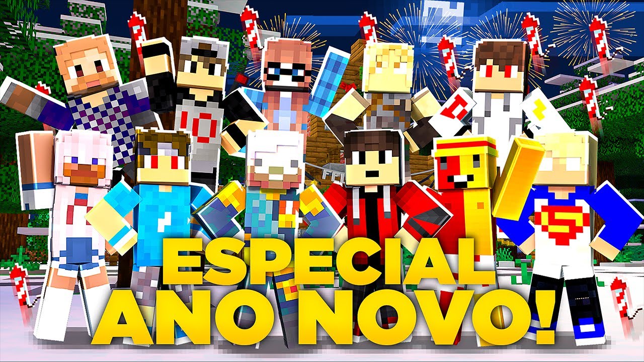 🎆 Parte 1: ESPECIAL de ANO NOVO - Simplesmente Minecraft - YouTube