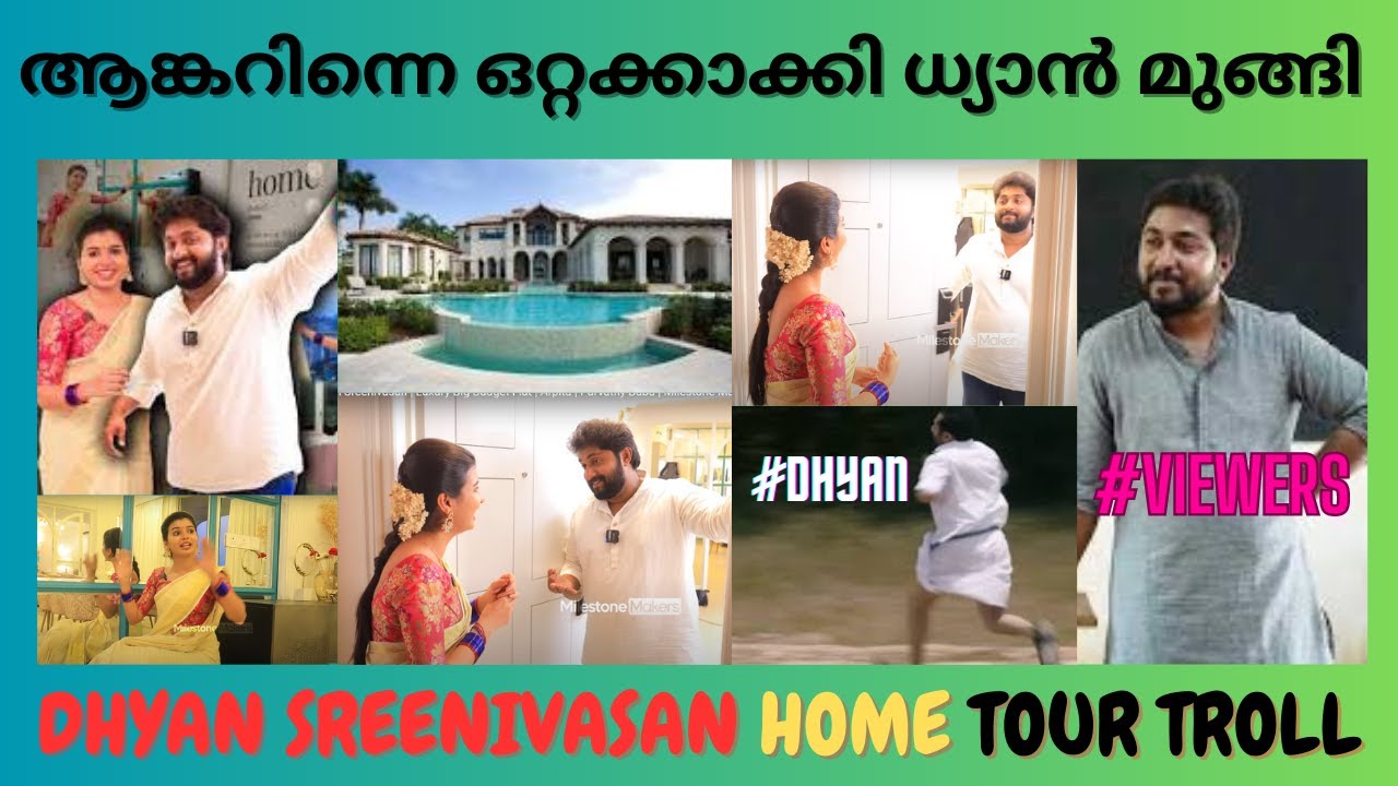 Home Tour | Dhyan Sreenivasan | Luxury Big Budget Flat | Malayalam ...