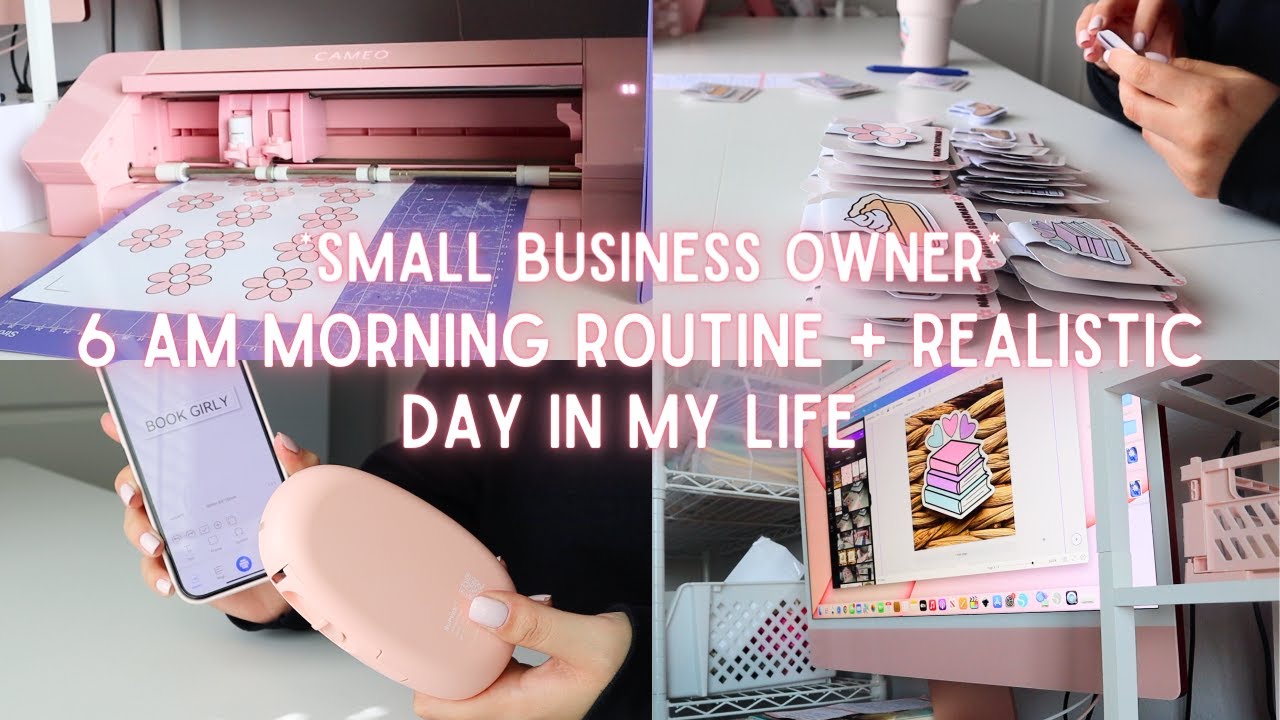 6 AM Morning Routine as a Small Business Owner |*Realistic* day in my ...