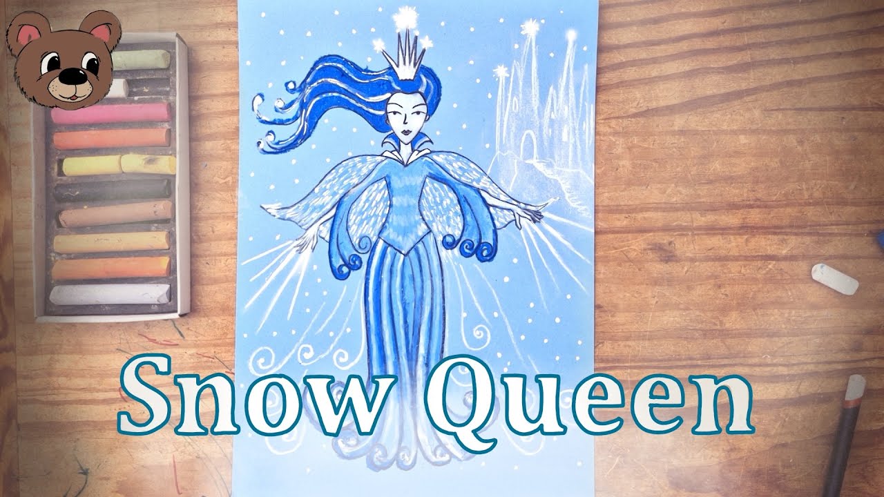Snow Queen Drawing /How to Draw Ice Queen Easy / drawing with colouring ...