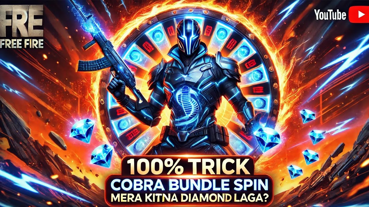 free fire cobra 🐍 bundle spin 😨😨😨 7000 diamond waste # freefire - YouTube