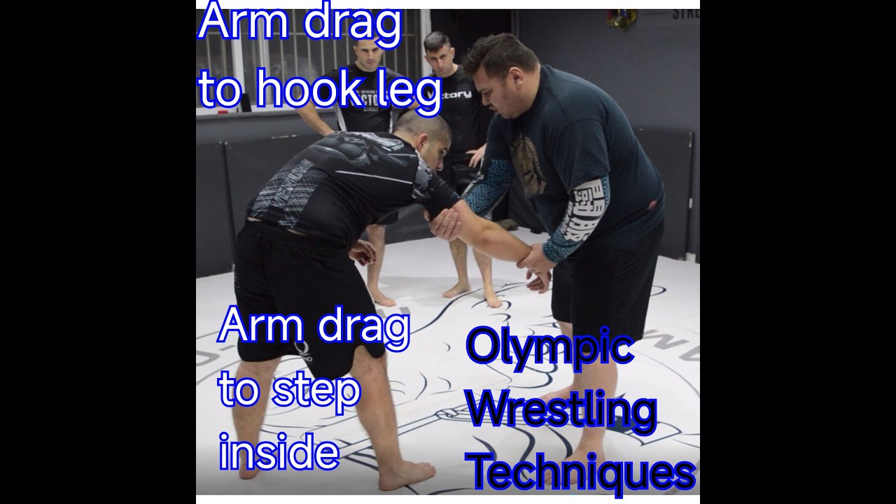 Arm drag to hook leg / Arm drag to step inside .Τεχνικές πάλης.Γιάννης ...