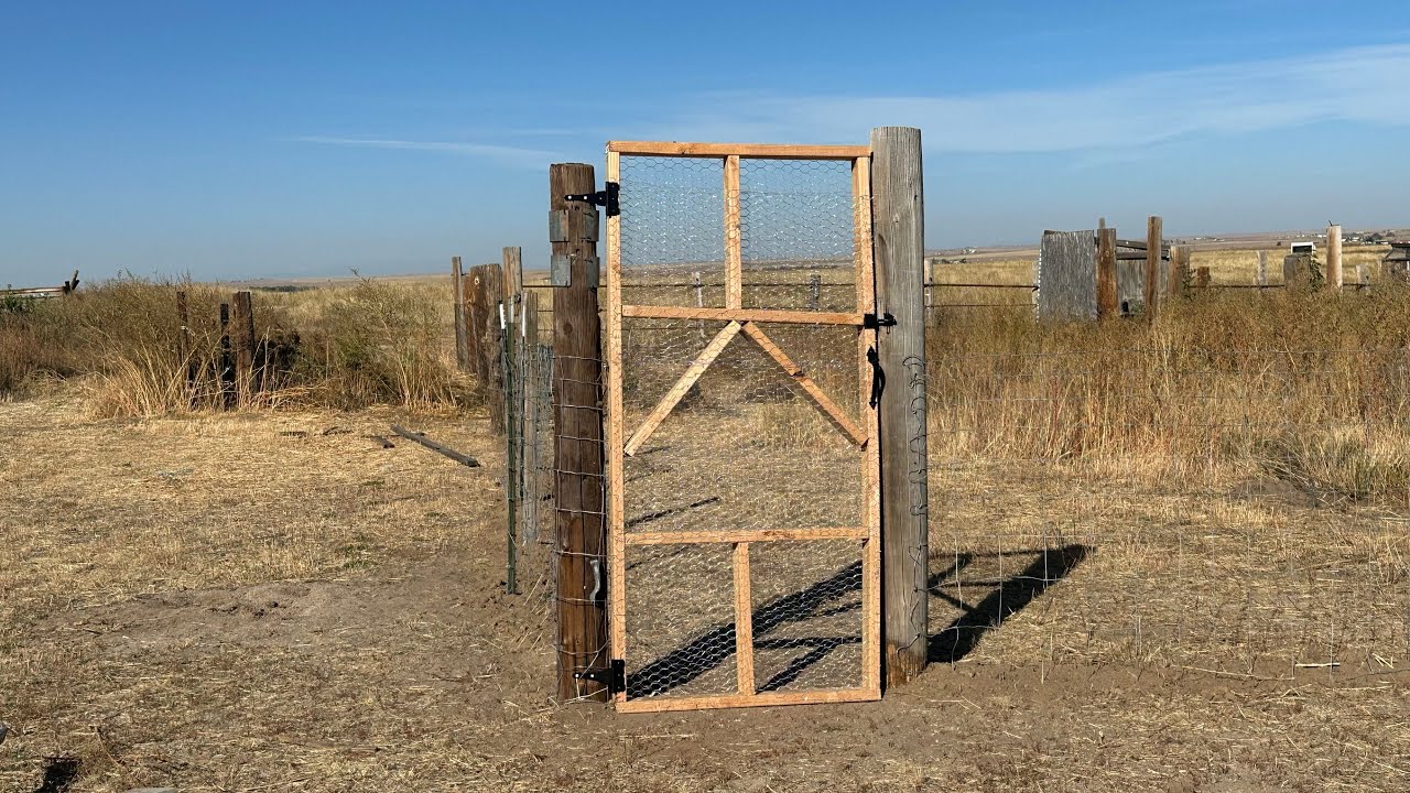 DIY Goat Fence Gate - YouTube